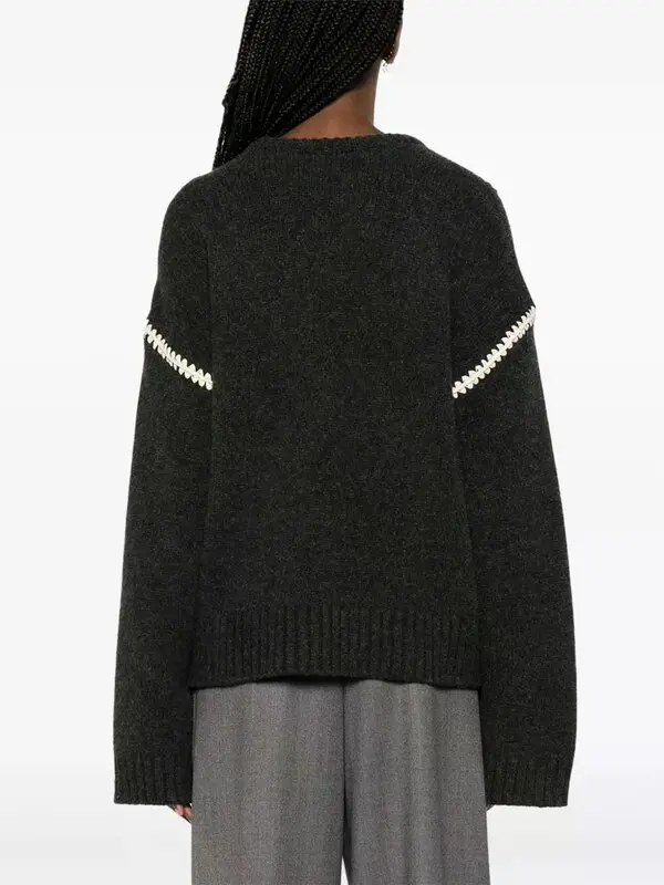 TOTEME Embroidered Wool Jumper