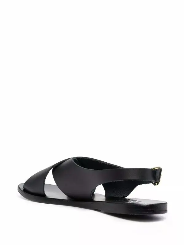 ANCIENT GREEK SANDALS Maria Crossover-strap Sandals - Black