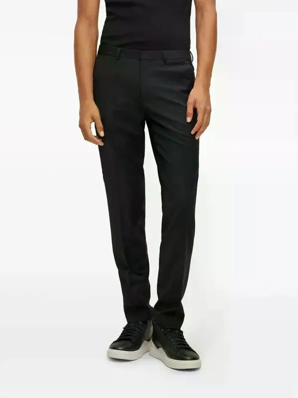 Hugo Tailored Tapered Trousers - Black