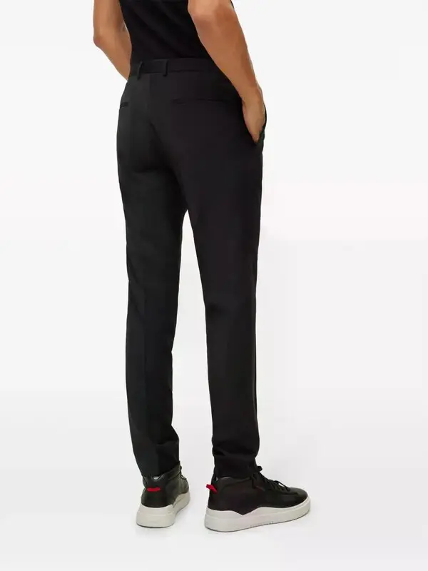 Hugo Tailored Tapered Trousers - Black