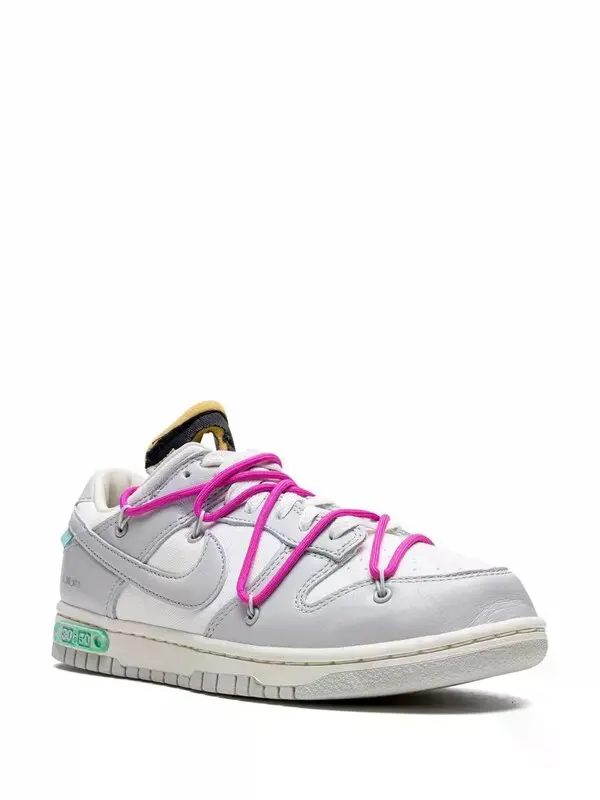 Nike X Off White Dunk Low Lot 30 Sneakers - Grey