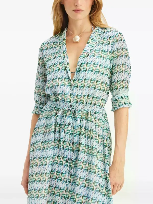 Tory Burch Printed Midi Dress