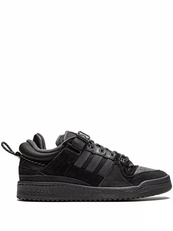 Adidas X Bad Bunny Forum Buckle Low Top Sneakers - Black
