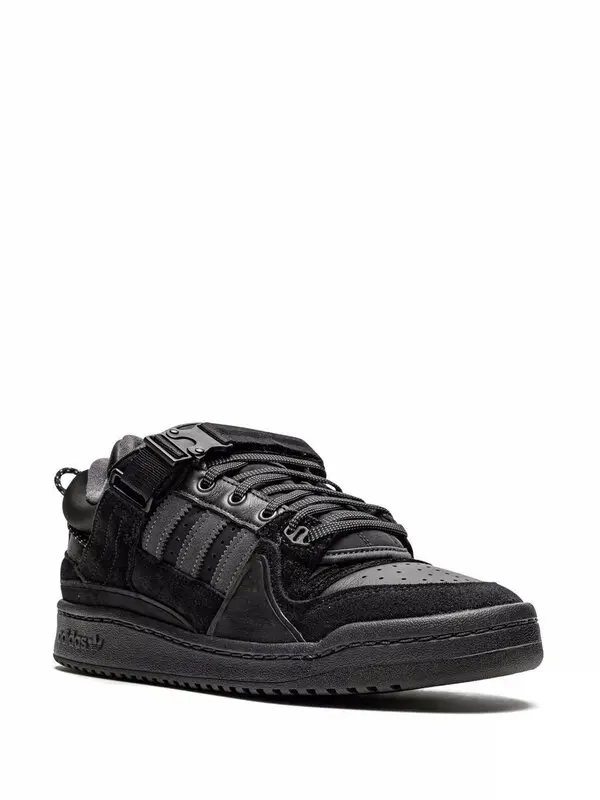 Adidas X Bad Bunny Forum Buckle Low Top Sneakers - Black