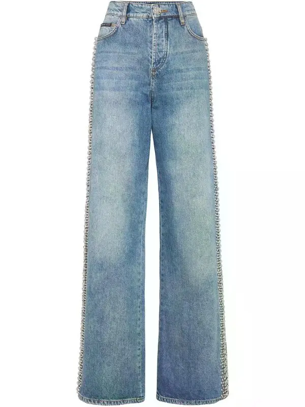 Philipp Plein Crystal-embellished Jeans