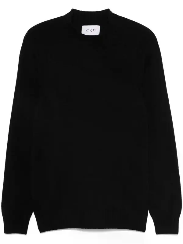 D4.0 Virgin Wool Mock Neck Sweater