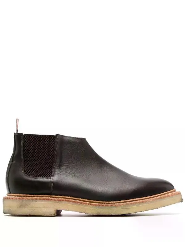 Thom Browne Mid-top Chelsea Ankle Boots - Brown