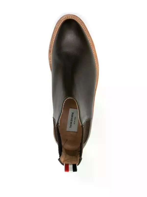 Thom Browne Mid-top Chelsea Ankle Boots - Brown