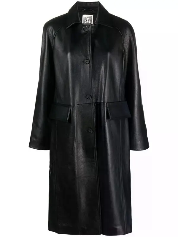 TOTEME Raglan-sleeved Leather Coat
