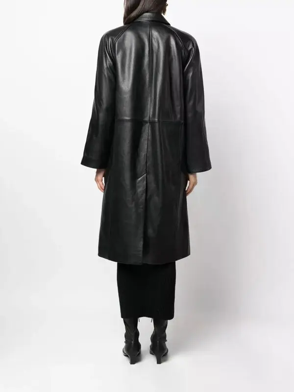 TOTEME Raglan-sleeved Leather Coat