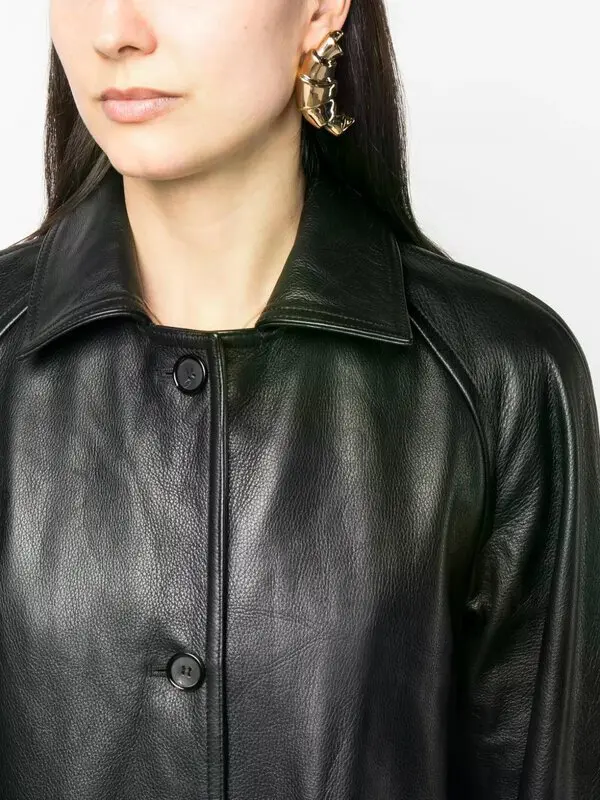 TOTEME Raglan-sleeved Leather Coat