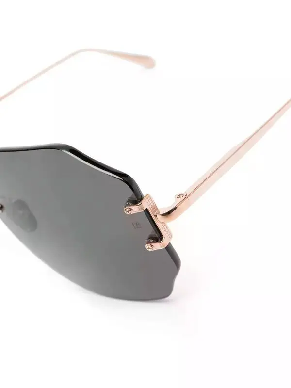 Linda Farrow Lisette Geometric-frame Sunglasses