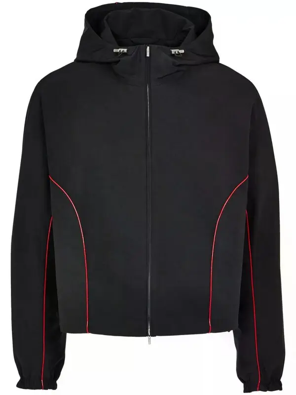 FERRAGAMO Contrast-piping Drawstring Lightweight Jacket