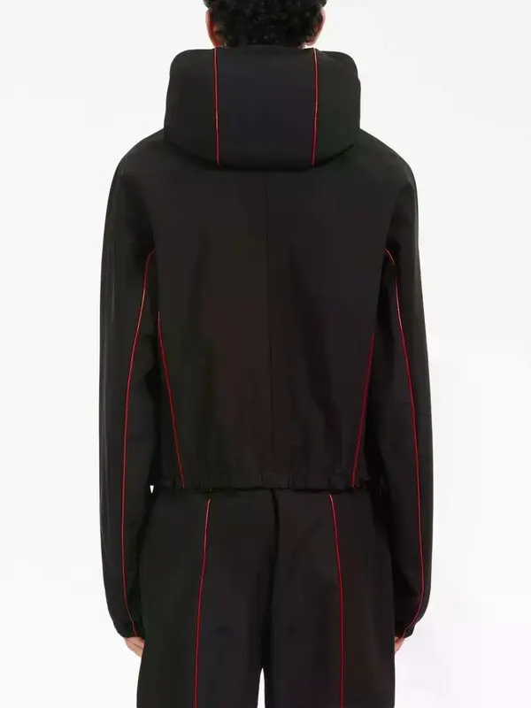 FERRAGAMO Contrast-piping Drawstring Lightweight Jacket