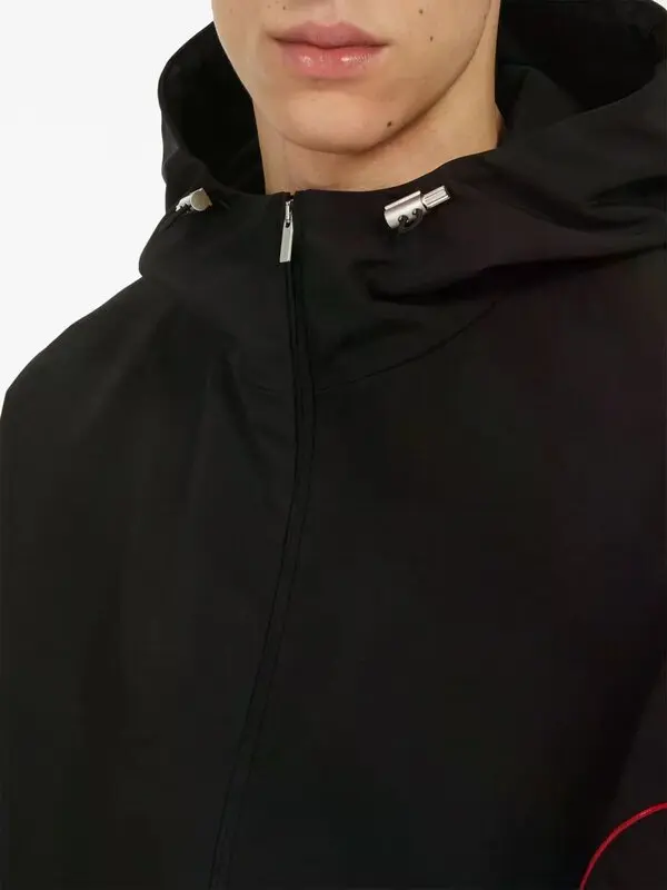 FERRAGAMO Contrast-piping Drawstring Lightweight Jacket