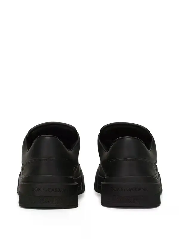 Dolce & Gabbana Roma Leather Sneakers - Black