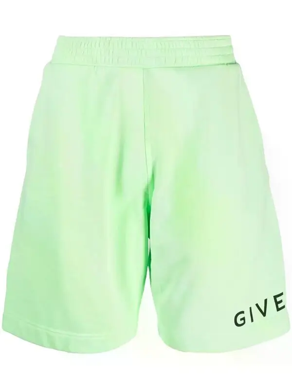 Givenchy Logo-print Track Shorts - Green