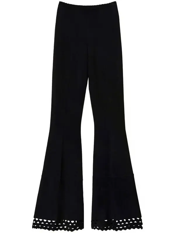TWINSET Geometric-pattern Flared Trousers