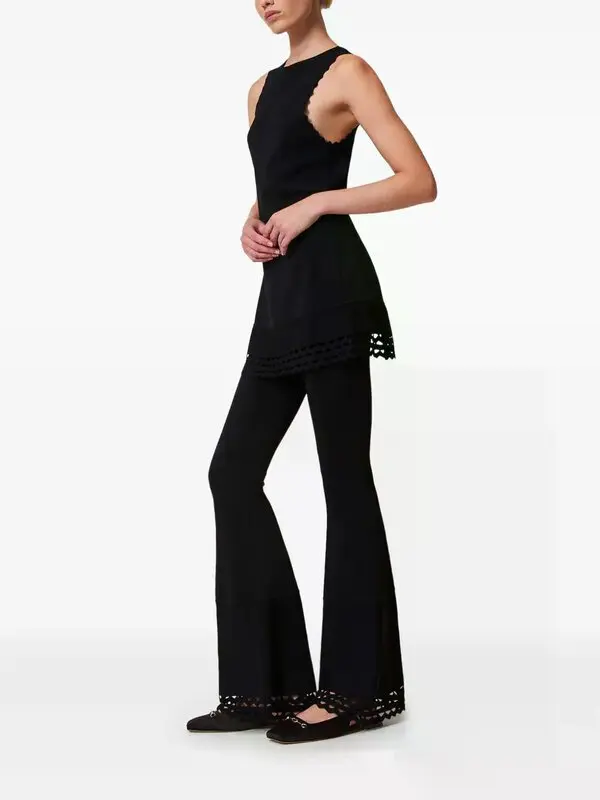 TWINSET Geometric-pattern Flared Trousers