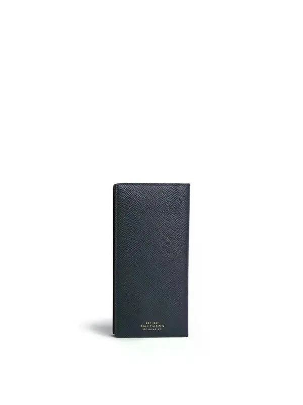 Smythson Panama Slim Bi-fold Leather Wallet