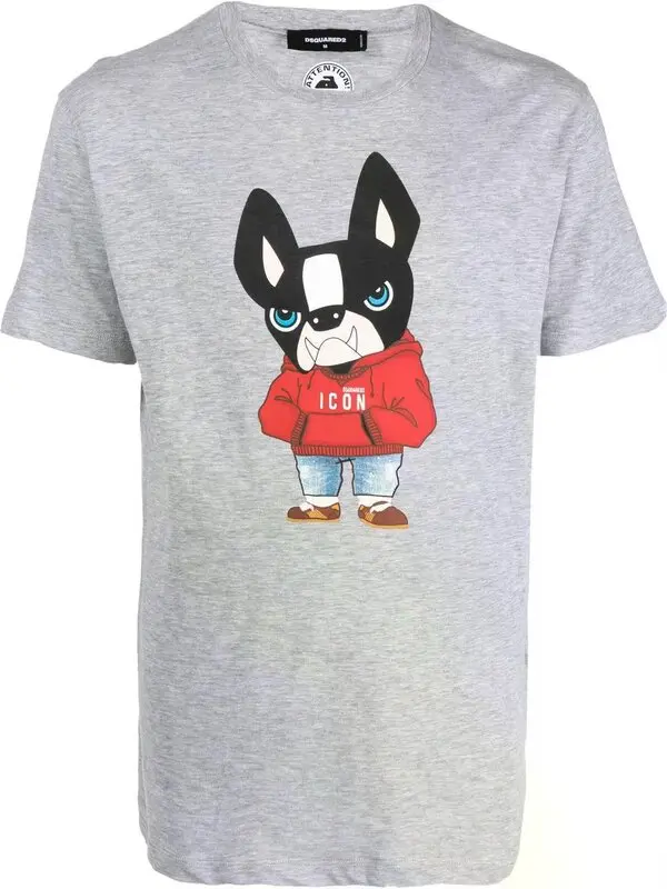 Dsquared2 Cartoon Short-sleeve T-shirt - Grey