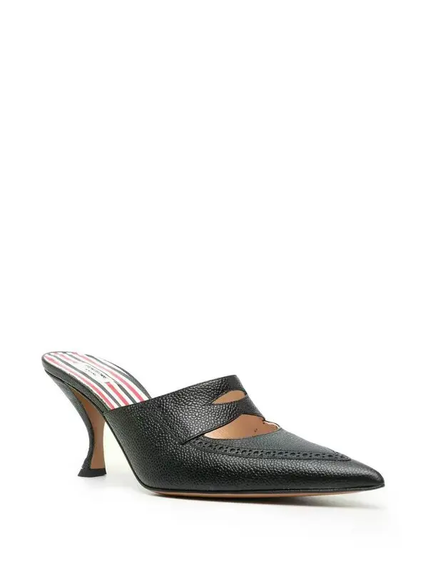 Thom Browne 75mm Cut-out Leather Mules