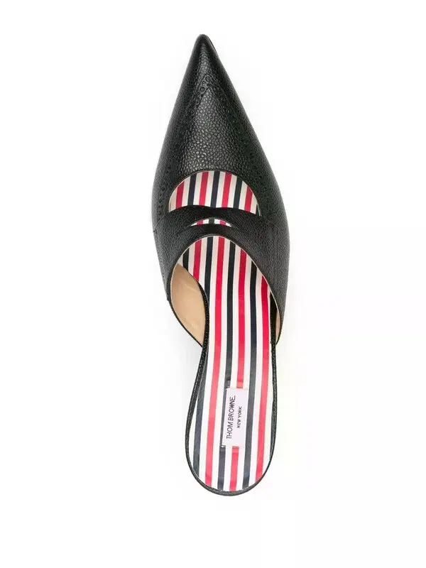 Thom Browne 75mm Cut-out Leather Mules