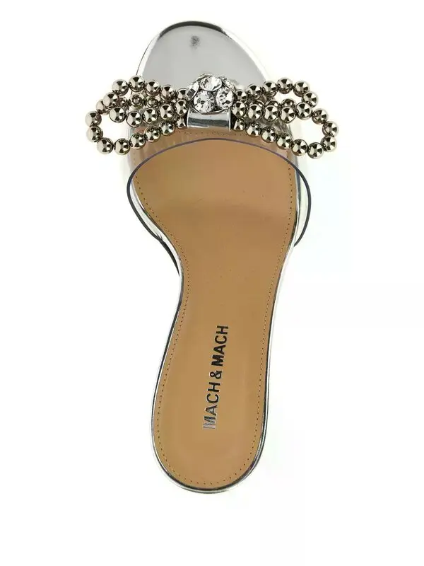 Mach & Mach 85mm Studded Bow Sandals