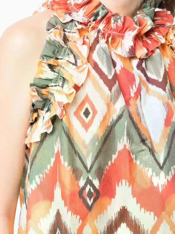 BAMBAH Argentina Geometric Sleeveless Top