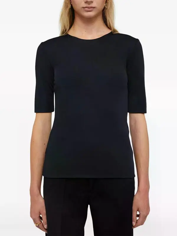 JIL SANDER Crew Neck Short-sleeved T-shirt - Blue
