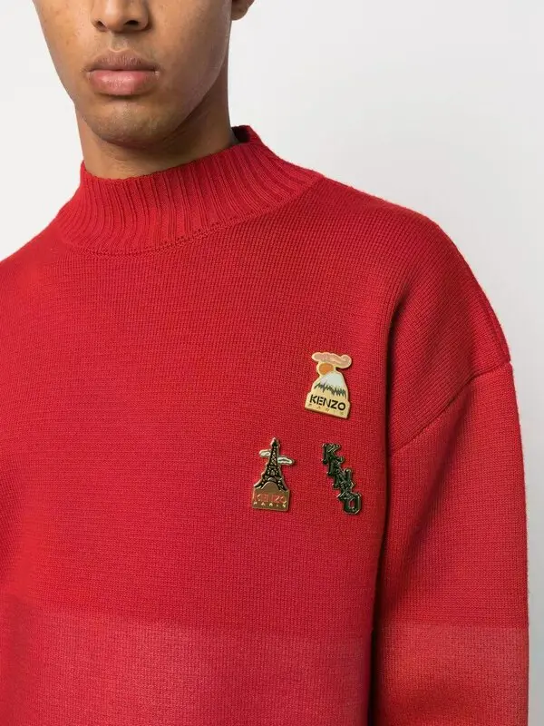 Kenzo Set-of-three Logo Pins