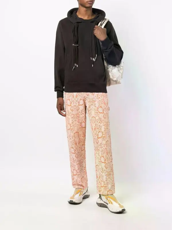 AMBUSH Drawstring Cotton Hoodie - Brown