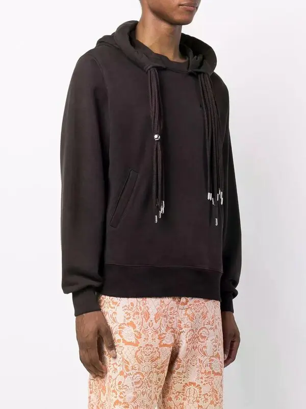 AMBUSH Drawstring Cotton Hoodie - Brown