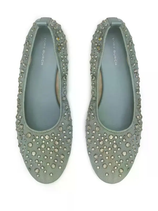 Tory Burch Crystal-embellished Ballet Flats