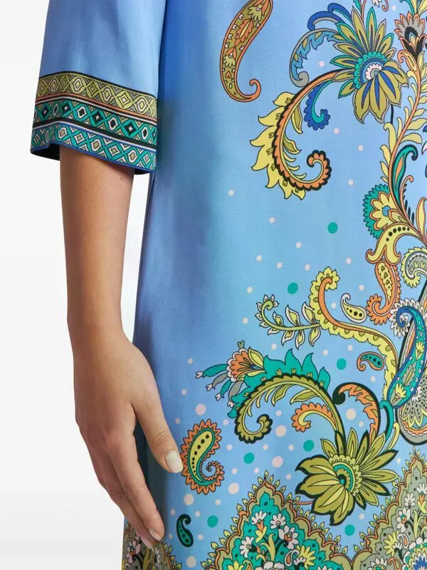 Etro Floral Paisley Print Knee-length Dress