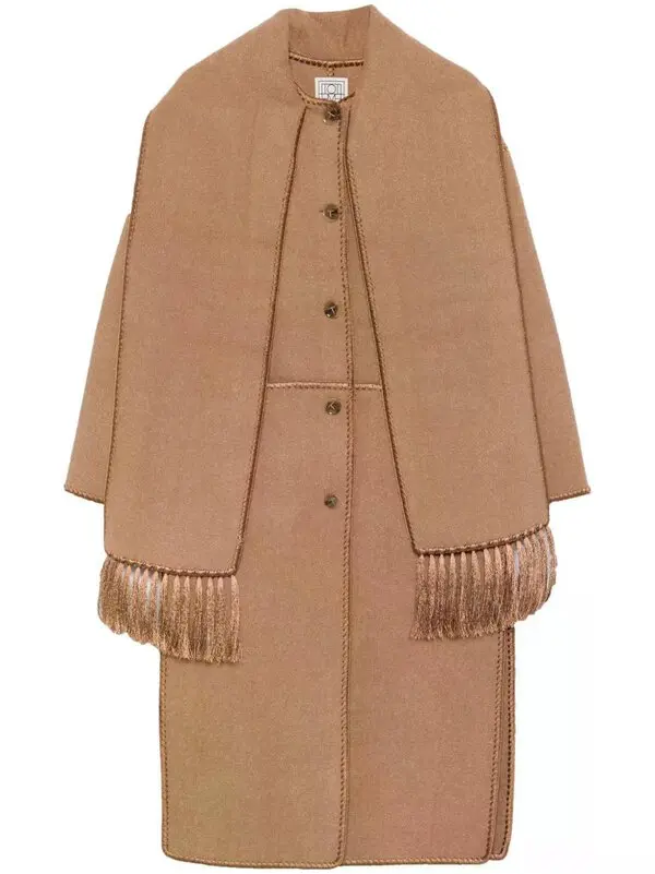 TOTEME Embroidered Scarf Coat
