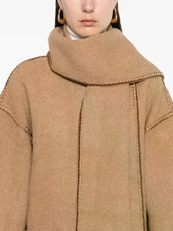 TOTEME Embroidered Scarf Coat