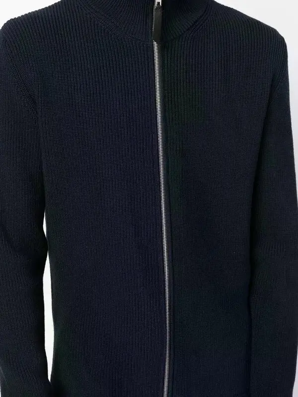 MAISON MARGIELA Ribbed Zip-up Cardigan