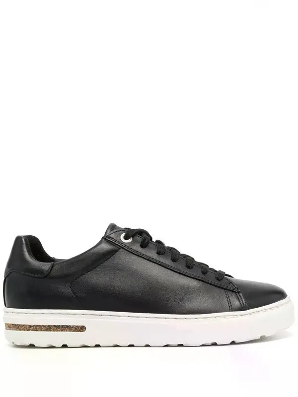 BIRKENSTOCK Low Top Leather Sneakers - Black