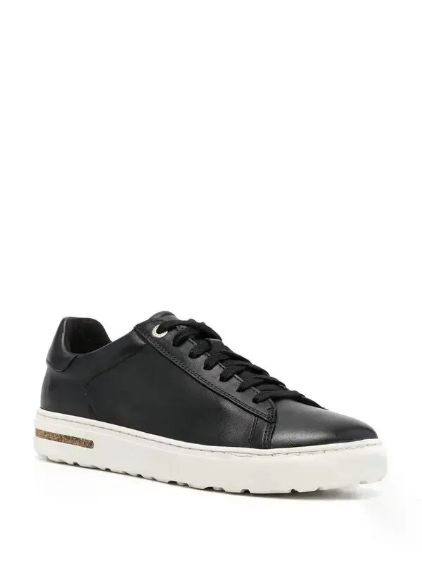 BIRKENSTOCK Low Top Leather Sneakers - Black