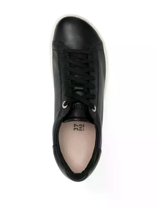 BIRKENSTOCK Low Top Leather Sneakers - Black