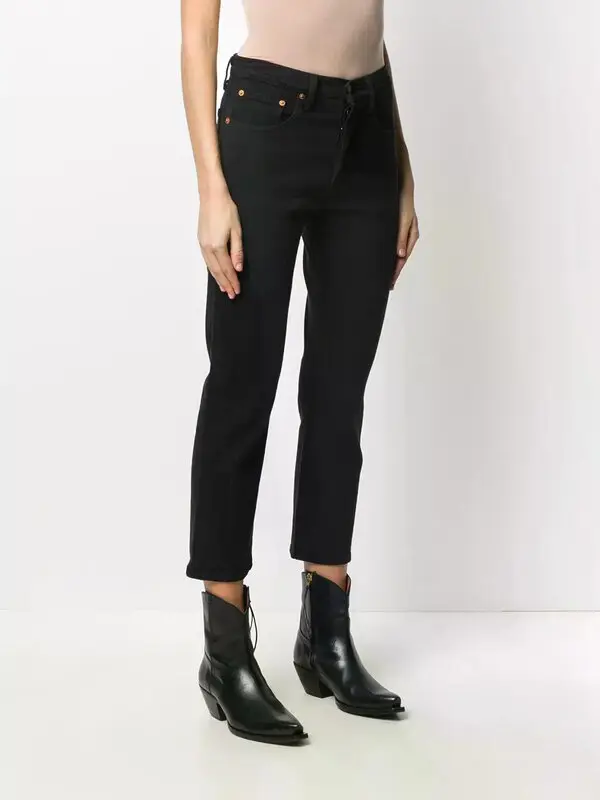 LEVI'S Cropped Straight-leg Jeans