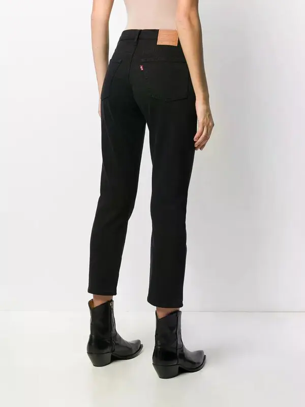 LEVI'S Cropped Straight-leg Jeans