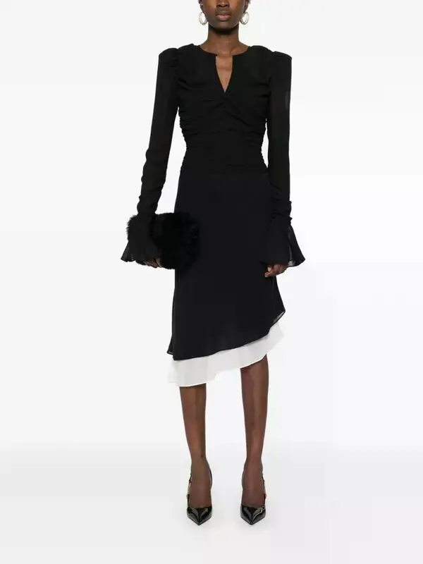 ROTATE BY BIRGER CHRISTENSEN Chiffon Long-sleeve Top