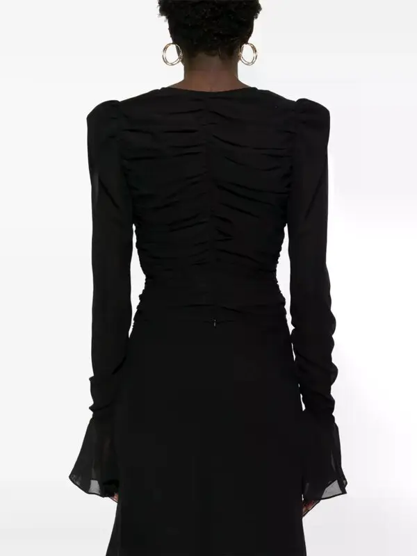 ROTATE BY BIRGER CHRISTENSEN Chiffon Long-sleeve Top