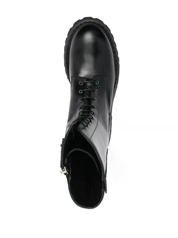 Premiata Lace-up Leather Ankle Boots