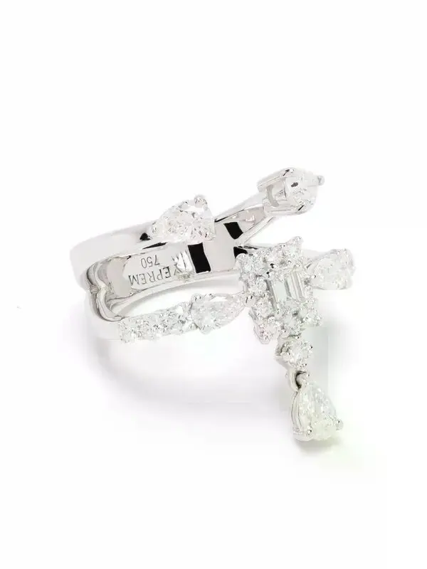 Yeprem 18kt White Gold Diamond Ring - Silver