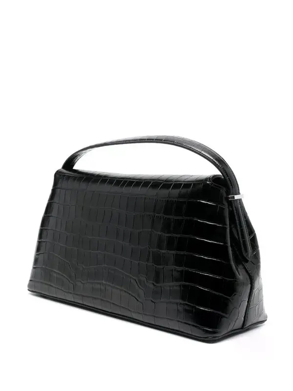 TOTEME T-lock Croco-embossed Top Handle Bag