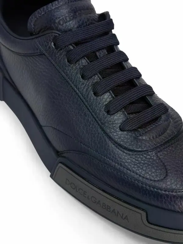 Dolce & Gabbana Leather Sneakers - Blue