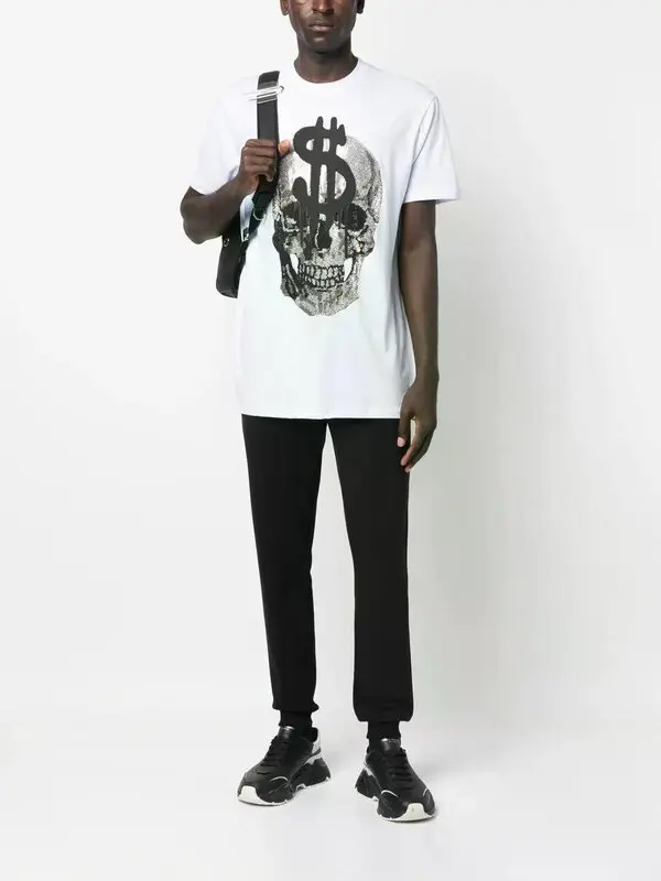 Philipp Plein Skull-print Crew-neck T-shirt - White